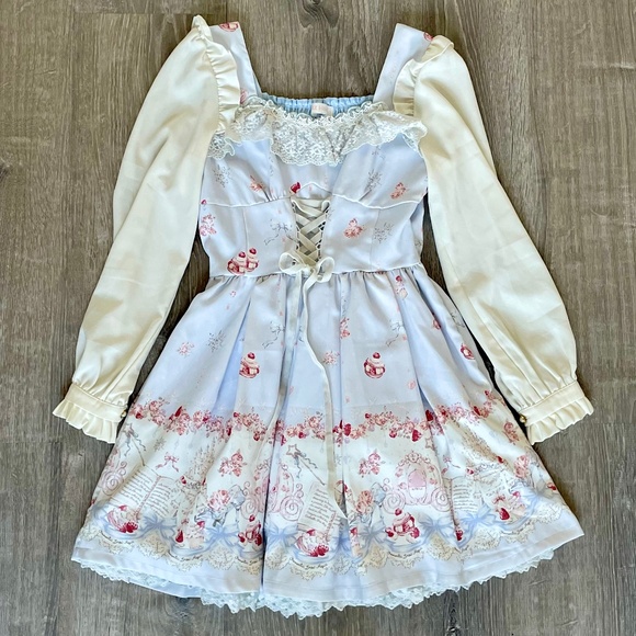 LIZ LISA | Dresses | Liz Lisa Cinderella Sweets Macaron Dress Lolita ...